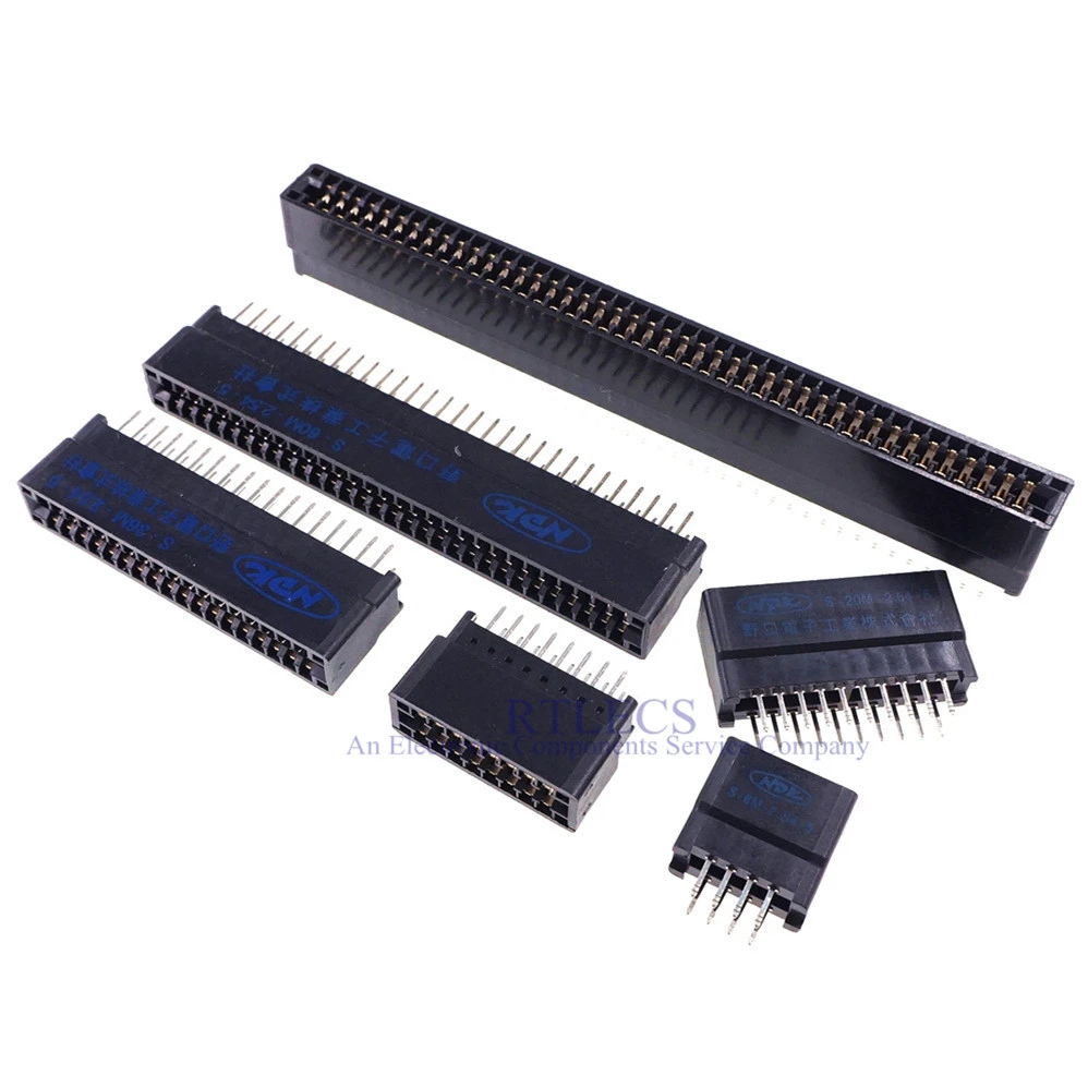 5Pcs Edge Card Connector Slot 2.54 MM Pitch 42 44 50 60 62 64 72 80 86 ...