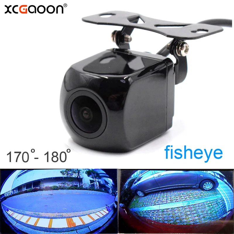 Xcgaoon Ccd 180 Degree Fisheye Lens Auto Car Rear View Camera Night ...