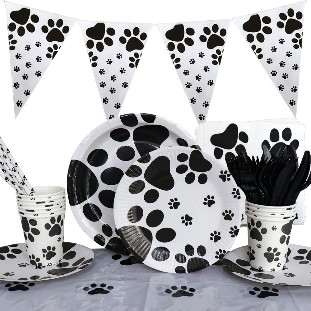 Puppy-Paw-Themed-Pet-Birthday-Party-Decorations-Dog-Paw-Party-Supplies ...