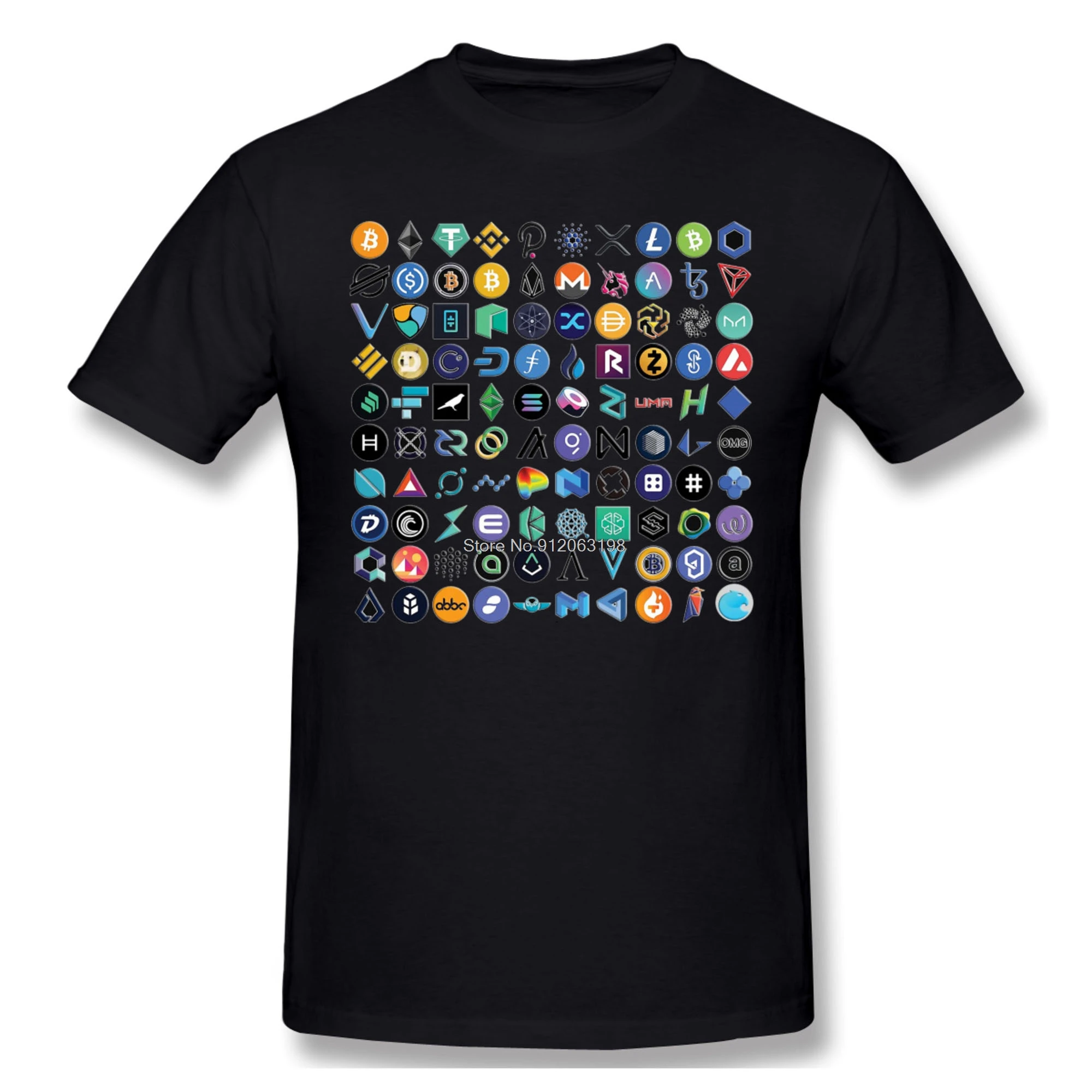 Want-Crypto-S-3D-On-Black-Fashion-TShirt-Design-Chainlink-Coin-Bitcoin ...