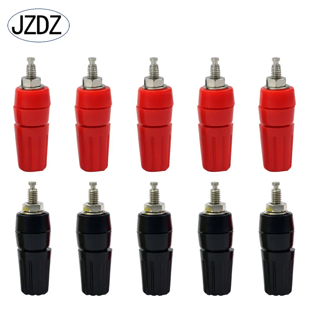 Jzdz 10 pçs 4mm banana soquete ligação post porca banana plug jack ...