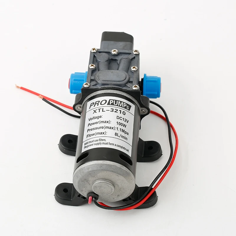ウォーターブラシポンプ8l dc 12v 100 w,農業用ドローンxtl 3210用電動マイクロダイアフラムポンプ