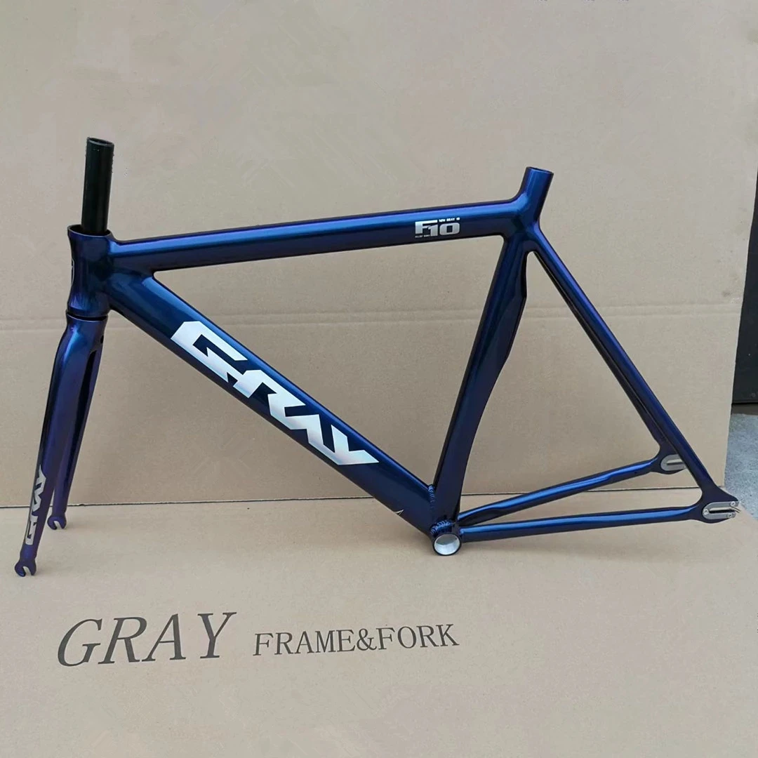 GRAY-F10-700c-6061-T6-Aluminum-Alloy-Fixed-Gear-Frame-and-Fork-Fixie ...