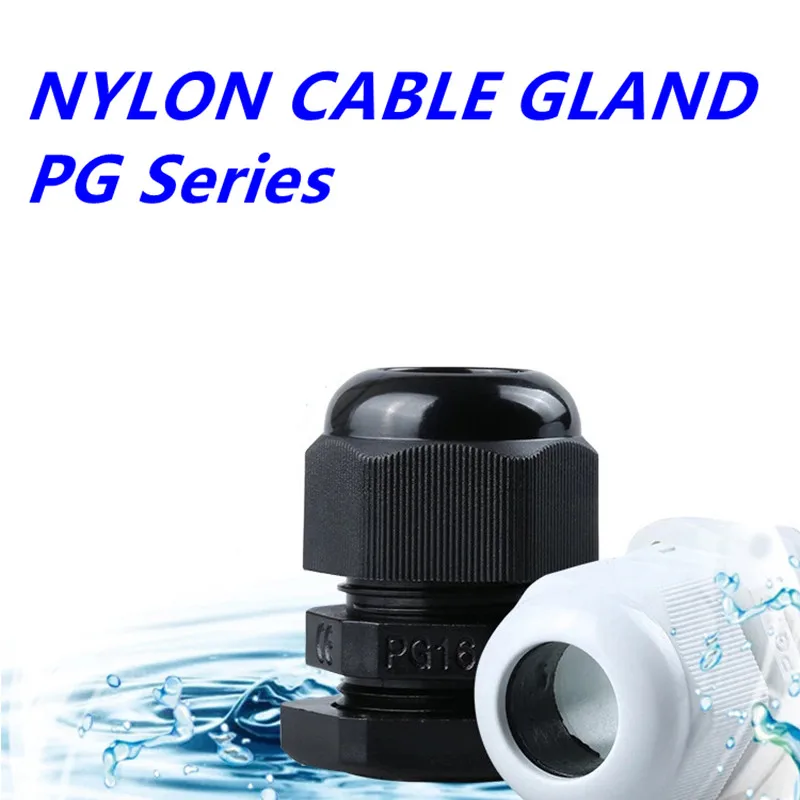 Combo PG7 PG9 PG11 PG13.5, 4 tipos surtidos de glándula de Cable nylon66, nivel impermeable ...