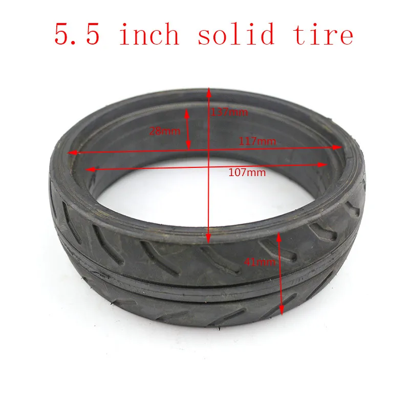 High-quality5-5-inch-solid-Non-inflatable-tire-tubeless-tyre-fits ...