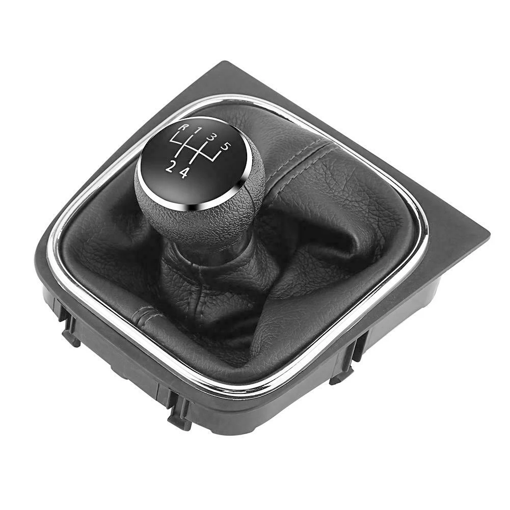 5 Speed Gear Stick For Volkswagen Golf 6 MK5 MK6 Jetta Leather ...