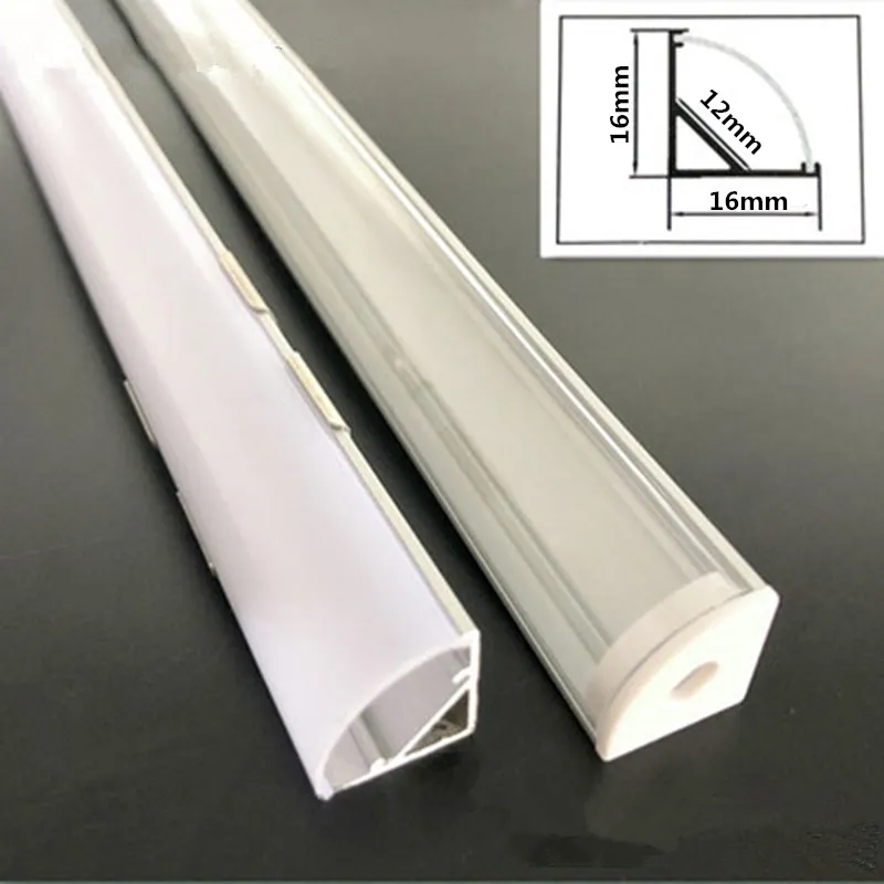 2 30pcs 0.5 meters long 45 degree angle aluminum profile for 12 mm wide ...