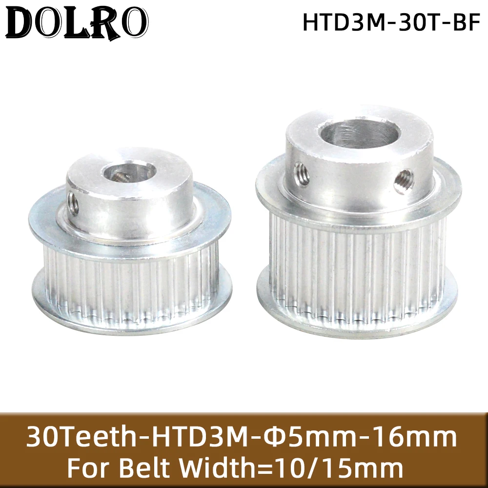 30 Teeth 3M Timing Belt Pulley Bore 5/6/8/10/12/14/15/16mm Fit W=10 ...