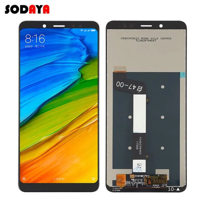 Xiaomi redmi 용 lcd note 5 pro lcd 스크린 및 터치 스크린 디지타이저 어셈블리 화이트 블랙 골드 무료 ...