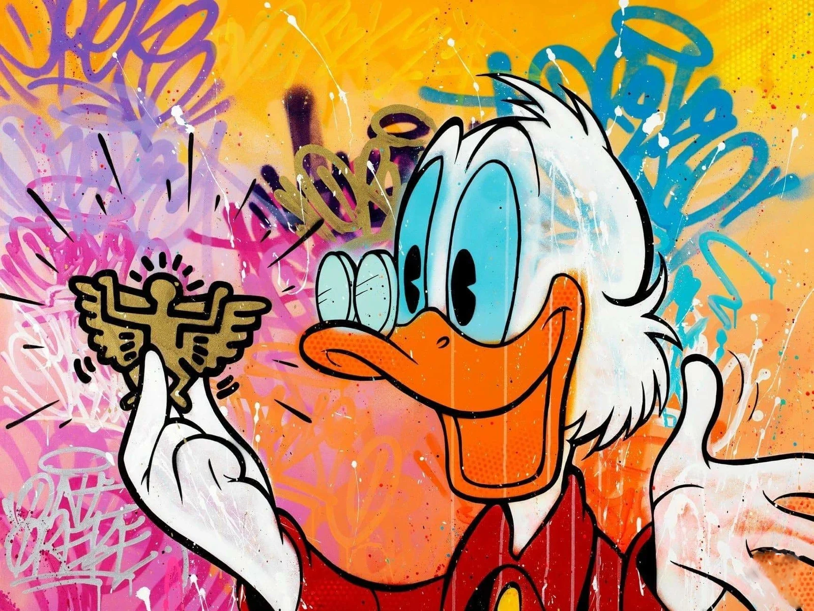Donald Duck Graffiti Name