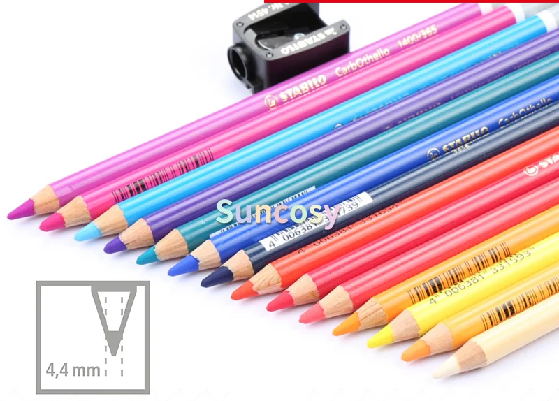 Stabilo, Color lápiz mano profesional agua color soluble color plomo ...