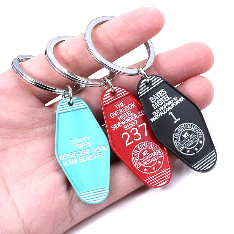 The Overlook Hotel 237 Logo Keychain Bates Motel Key Chains Twin Peaks ...