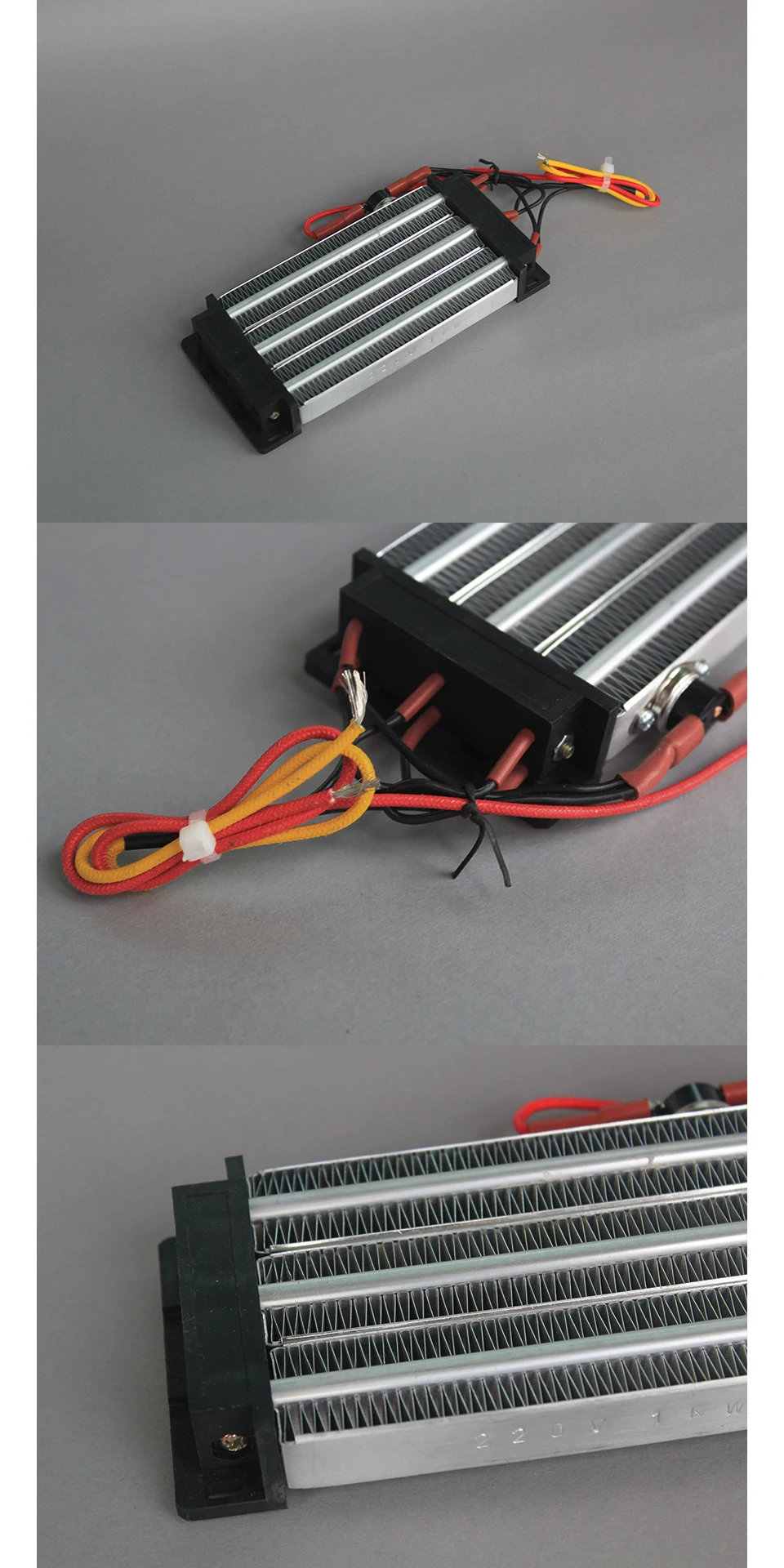 1000W AC DC 220V Insulated PTC ceramic air heater heating element 170*76mm - Famidy.com