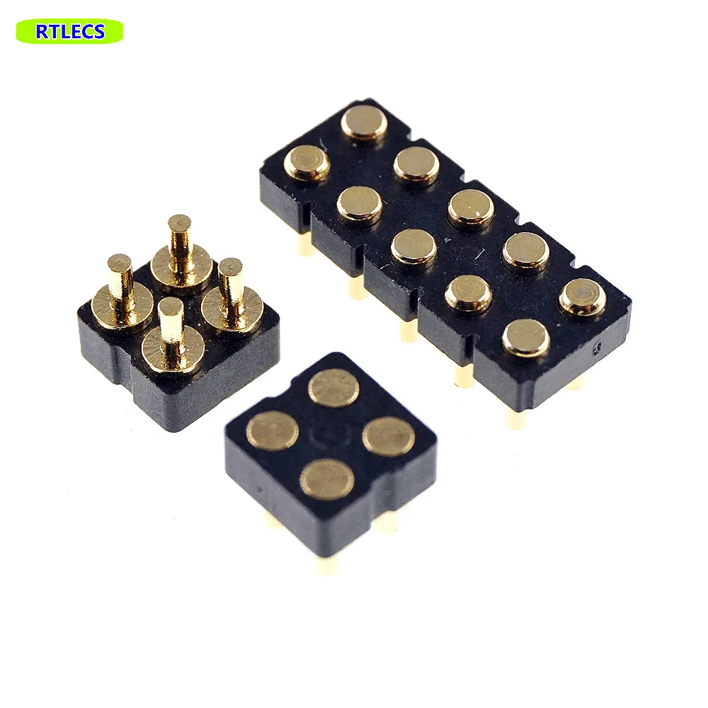 2 Pcs Contact PAD 2.54 Grid Pitch 4 6 8 10 12 14 16 20 Pin Female 2.5MM ...