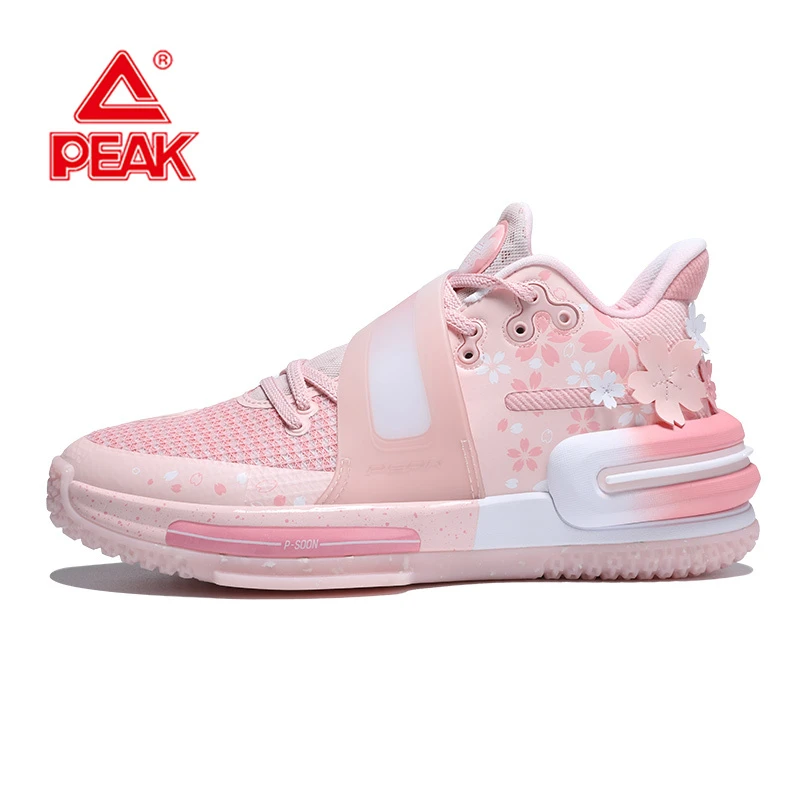 PEAK Flash 2 Sakura Men Sneakers Basketball Culture Sports Shoes Full ...