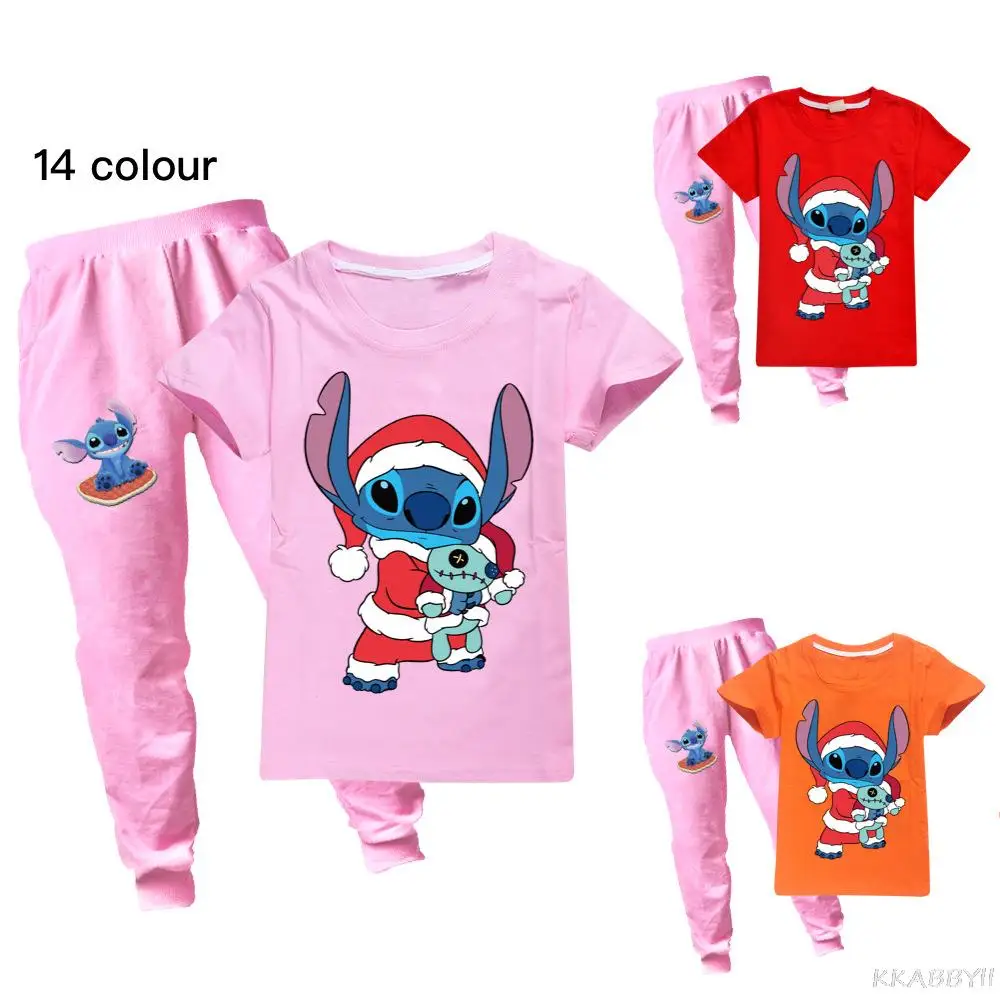 Disney Stitch Toddler Tracksuit Autumn Baby Clothing Sets Children Boys ...