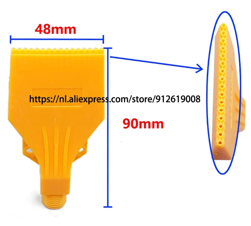 PULVERISATEUR,16 hole round--Buse de soufflage en plastique ABS 727 1-4 ...
