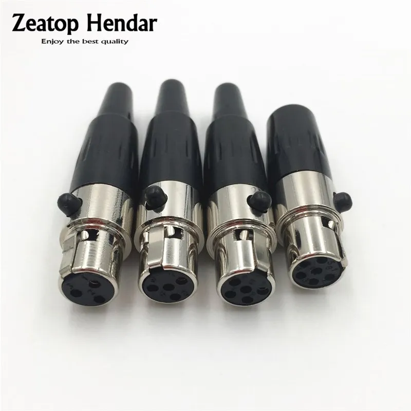 1pcs High Quality Mini Xlr 3 4 5 6 Pin Female Plug Small Xlr Audio ...