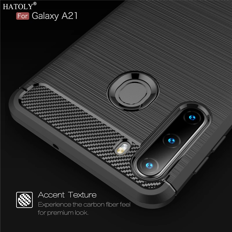 For Samsung Galaxy A21 Case A21 Soft Back Cover Shockproof Bumper ...