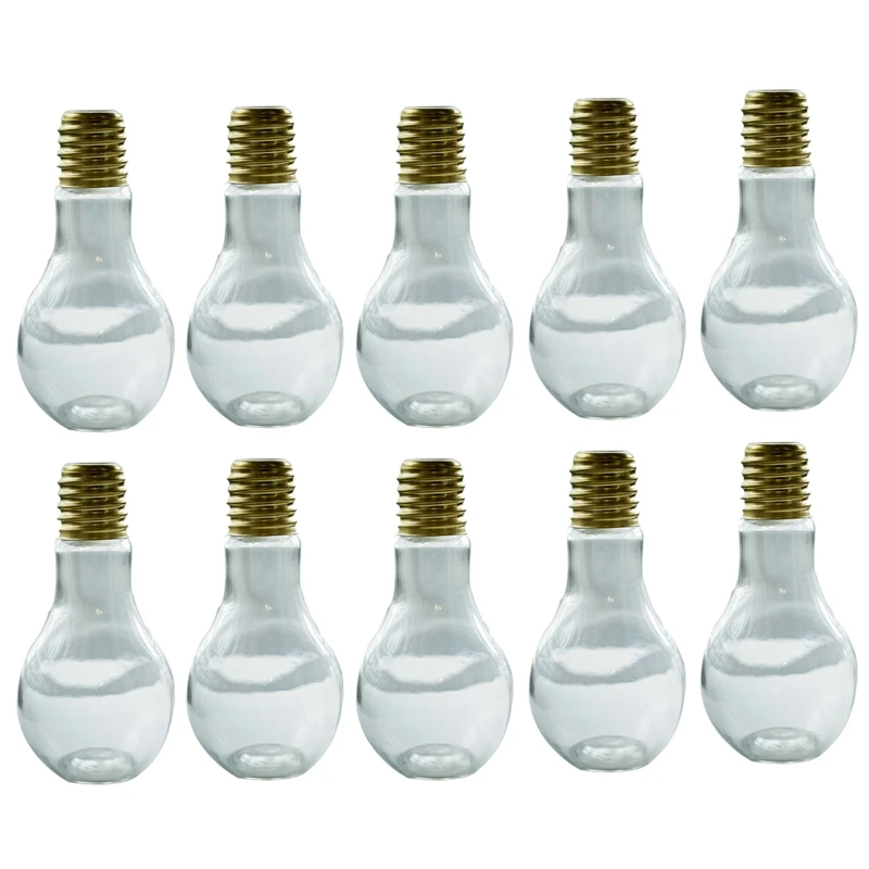 Creative Light Bulb Drink Bottle Glow Cup Plastic Light Bulb Cup Milk ...