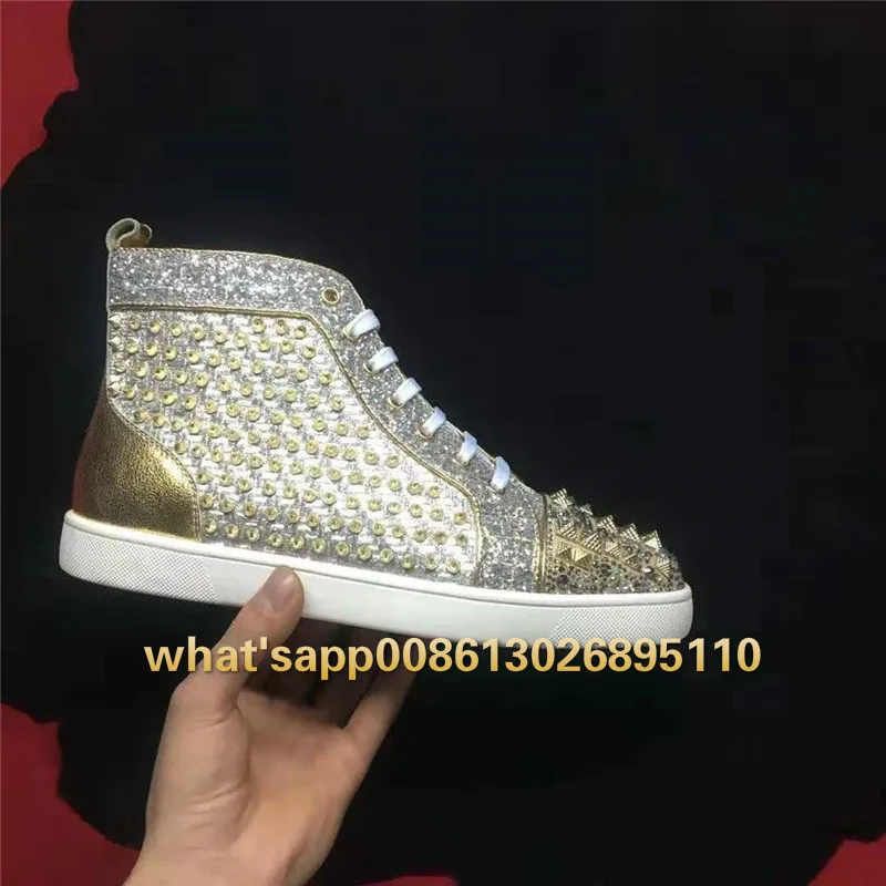 Collection Red bottom Designer Sneakers Shoes Flats Hight-top Red ...