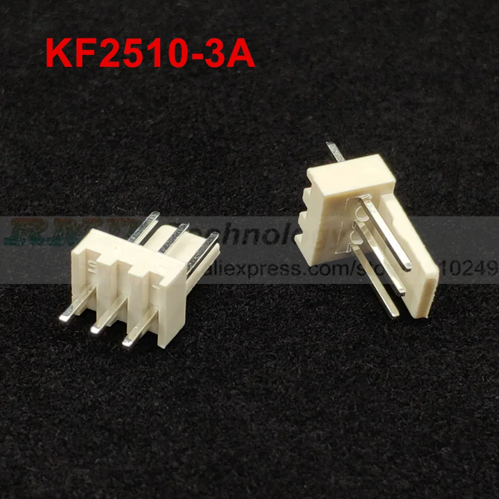 Conector macho KF2510 unids/lote, cabezal de Pin de 2,54mm, 3 pines, 50 KF2510 3A, Envío Gratis ...