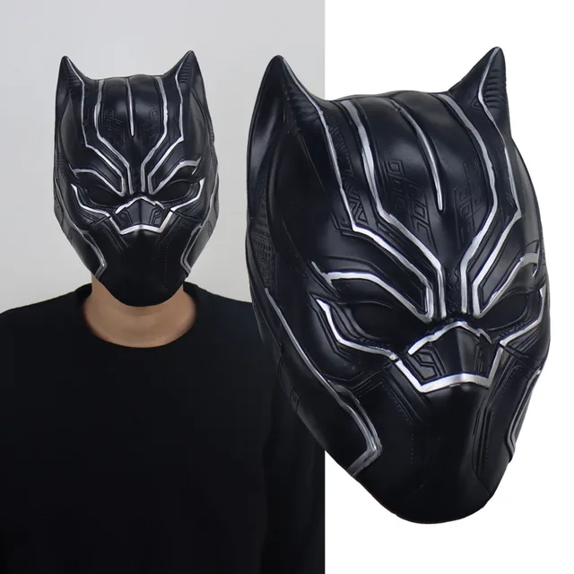 Black Superhero Wakanda T Challa Costume Mask - AllCosplay.com