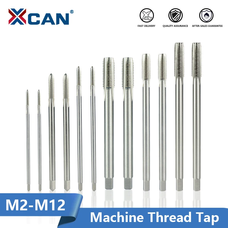 Xcan Machine Thread Tap Hss Screw Taps 90-150 Long Shank Metric Plug ...