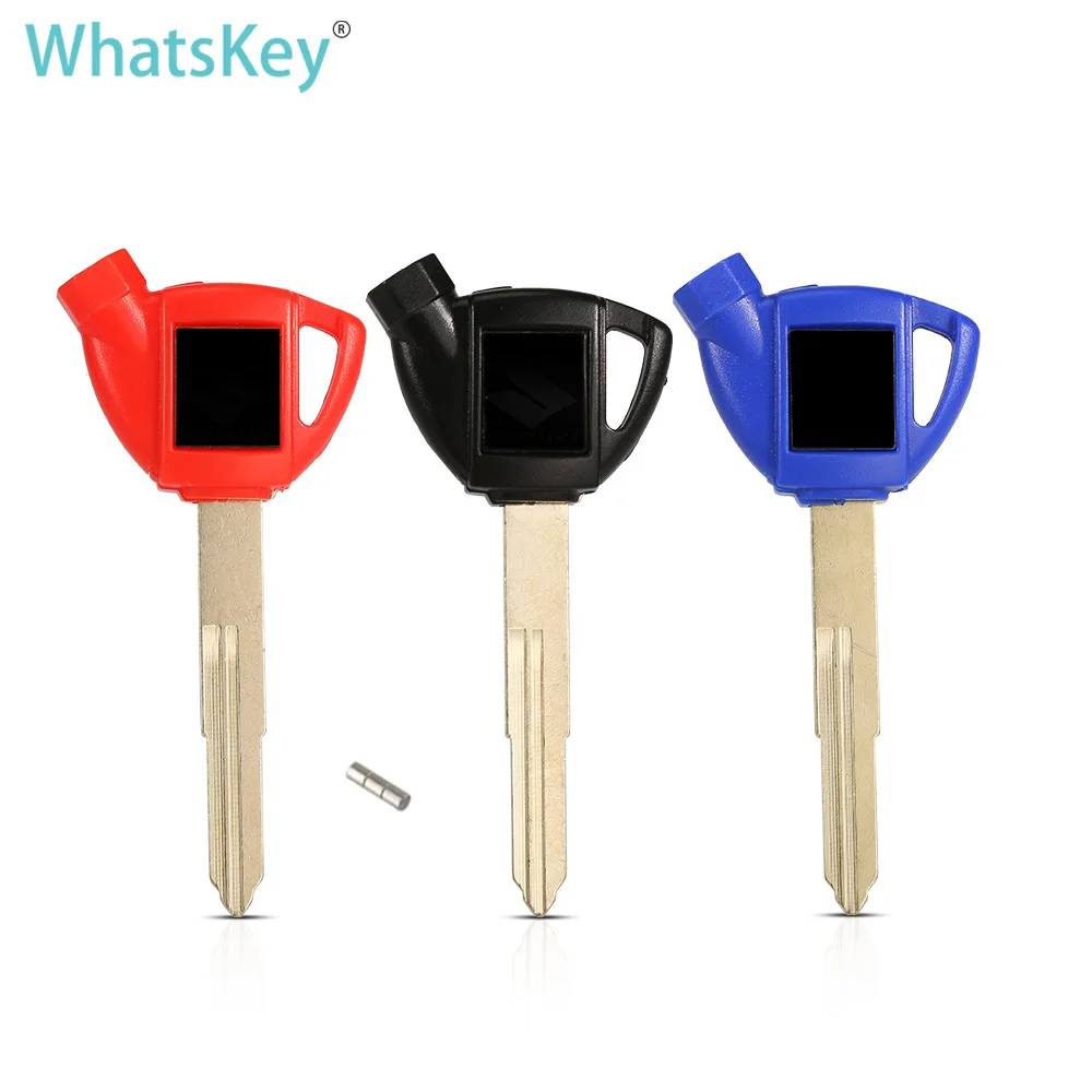 Whatskey Uncut Blade Motorcycle Keys Anti-theft Lock Key Magnet For ...