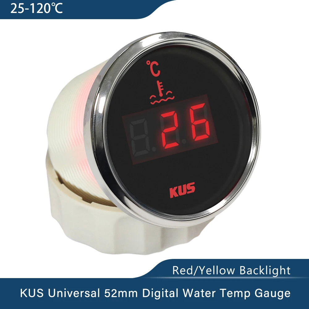 KUS-Digital-Water-Temp-Temperature-Gauge-Meter-25-120-Degree-with ...