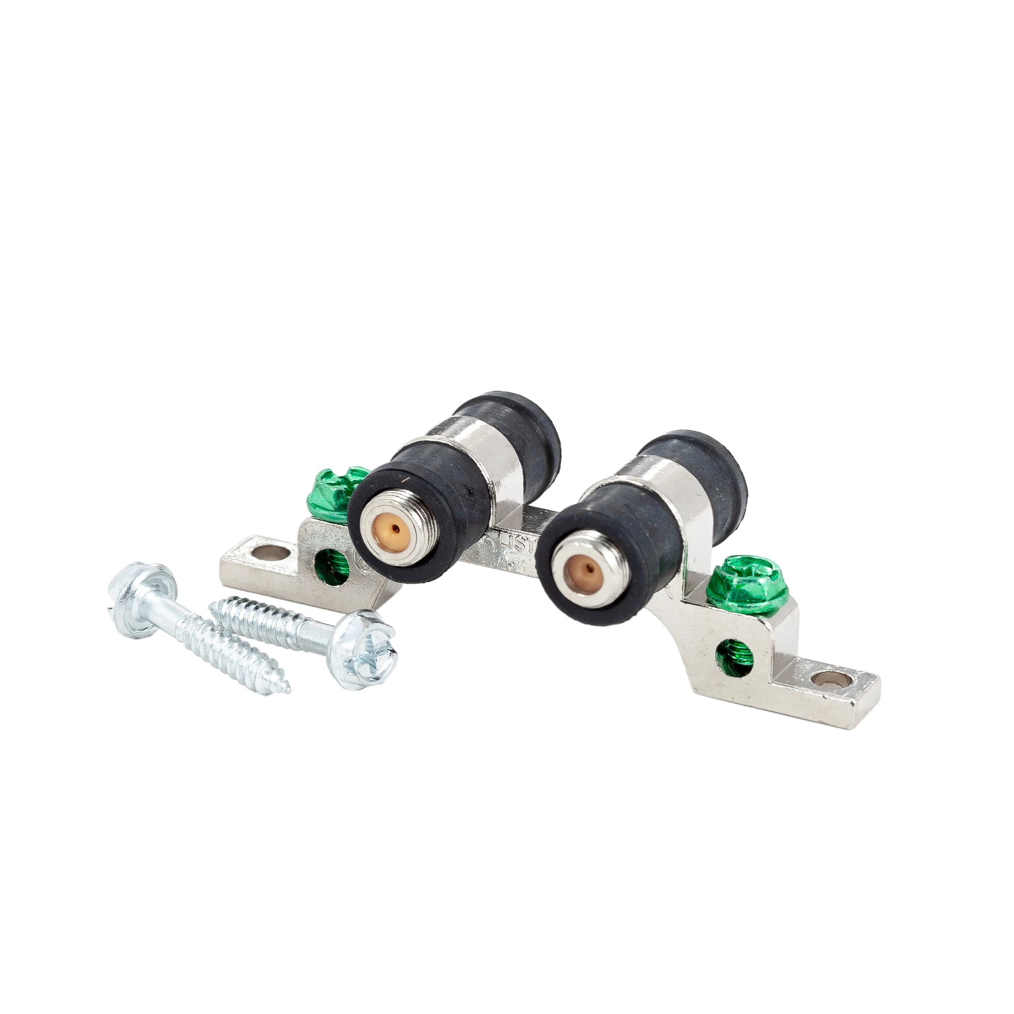 Coax-Grounding-Block-Ancable-3GHz-Dual-F-Pin-Female-Coaxial-Ground ...
