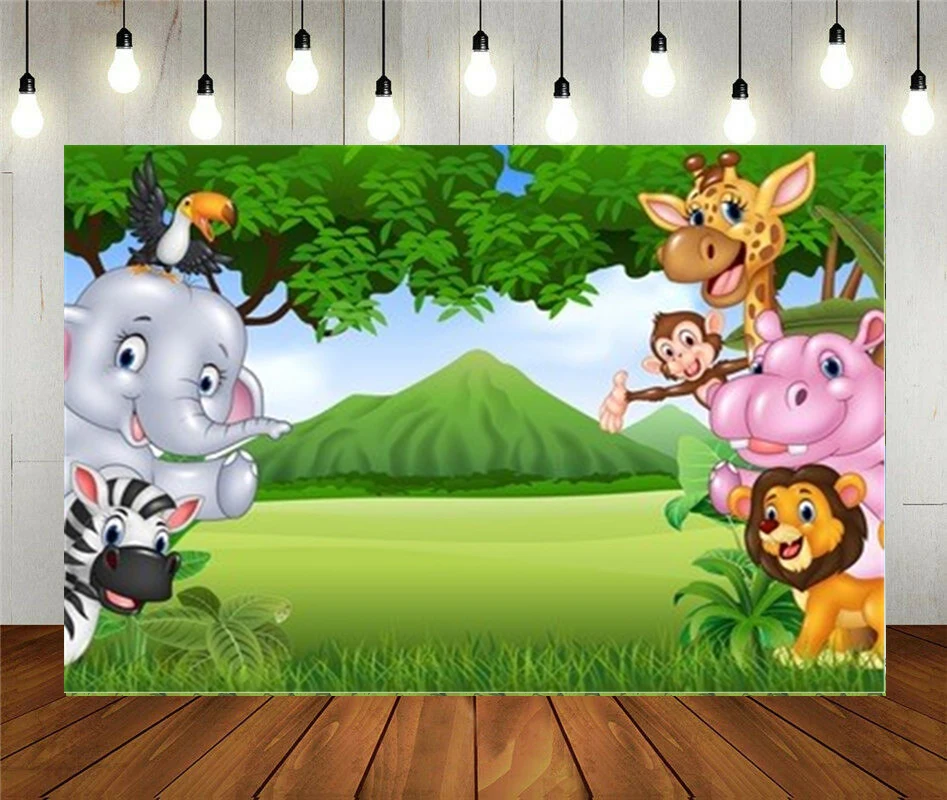 Paper & Party Supplies Kids Birthday Party Photography Animal Elk ...