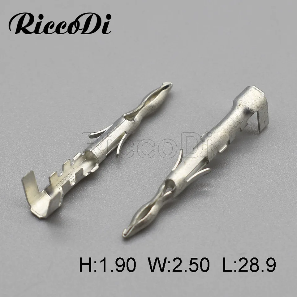 Spade Connectors 100 Pcs 2.5mm Male Spade Crimp Terminals - Automotive ...