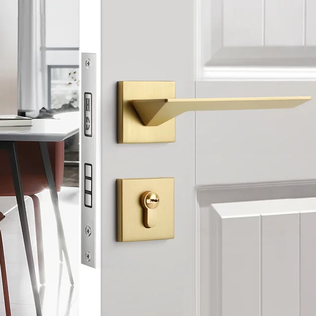 Haodi Modern Könnyű Luxus Ajtó Zár Beltéri Hálószoba Ajtózár Néma ...