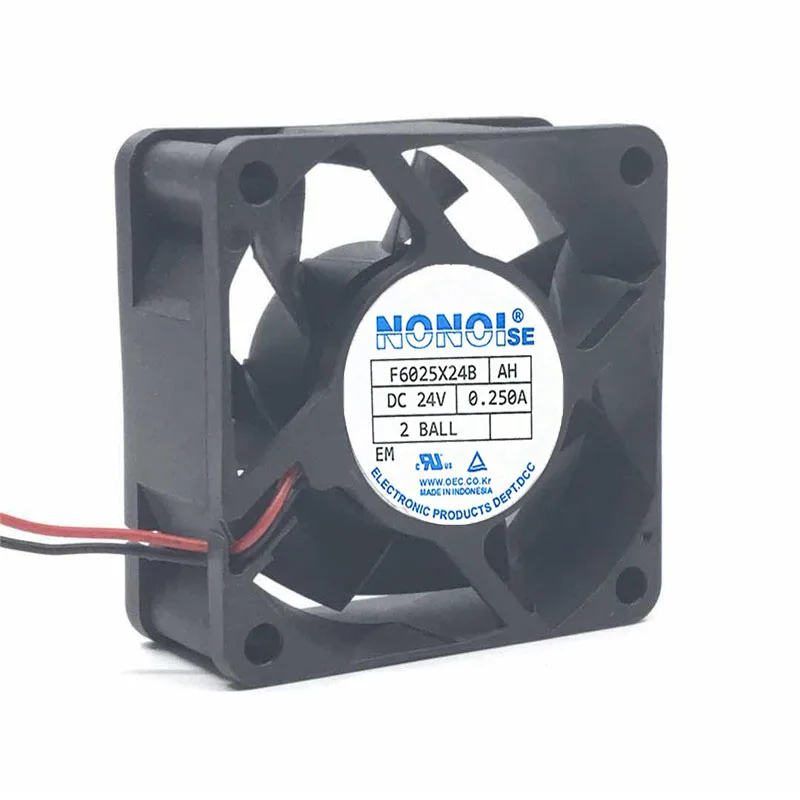 original F6025X24B AH DC24V 0.25A ball cooling fan 6CM inverter fan ...