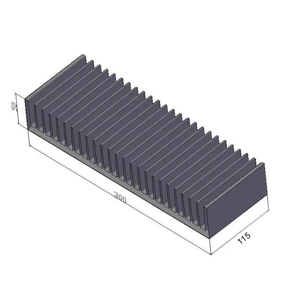 블랙 클래스 A 파워 앰프 알루미늄 방열판, LxHxW, 300mm x 115mm x 50mm|앰프| - AliExpress