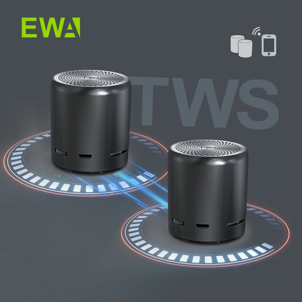 Ewa a107s portátil bluetooth 5.0 alto falante tws melhor efeito de som subwoofer poderoso efeito ...