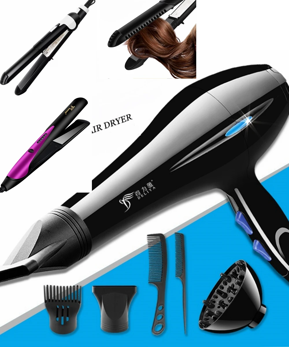 Professional Hair Dryer Strong Power Quick Dry Barber Salon Styling ...