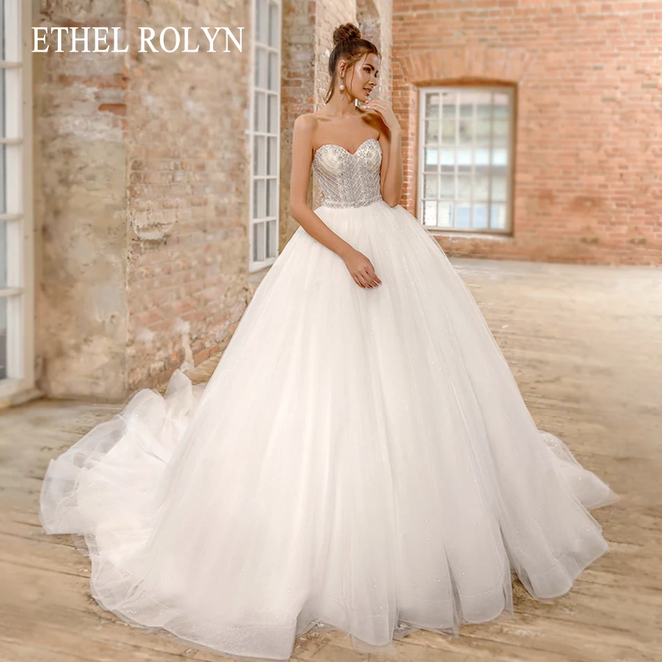 ETHEL-ROLYN-Ball-Gown-Wedding-Dress-Strapless-BacklessBeading-Crystal ...