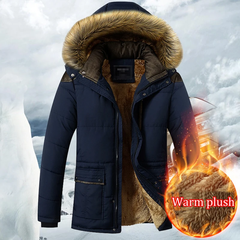 2021Winter-Thick-Warm-Parka-Coat-Men-Fleece-Hooded-Men-Winter-Jacket ...