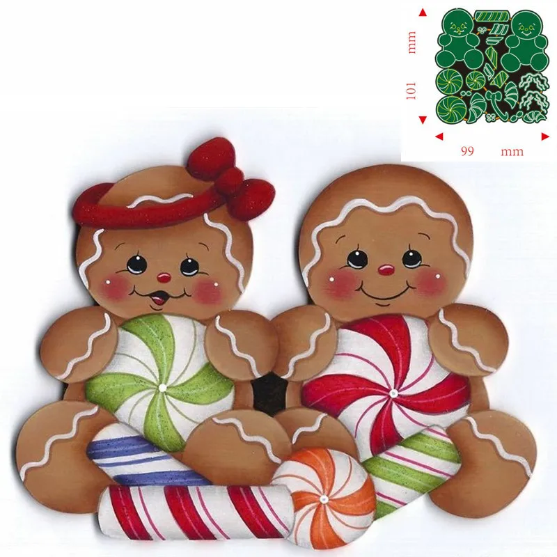 Metal Cutting Dies Gingerbread Man Scrapbooking Paper Cards Decorative ...