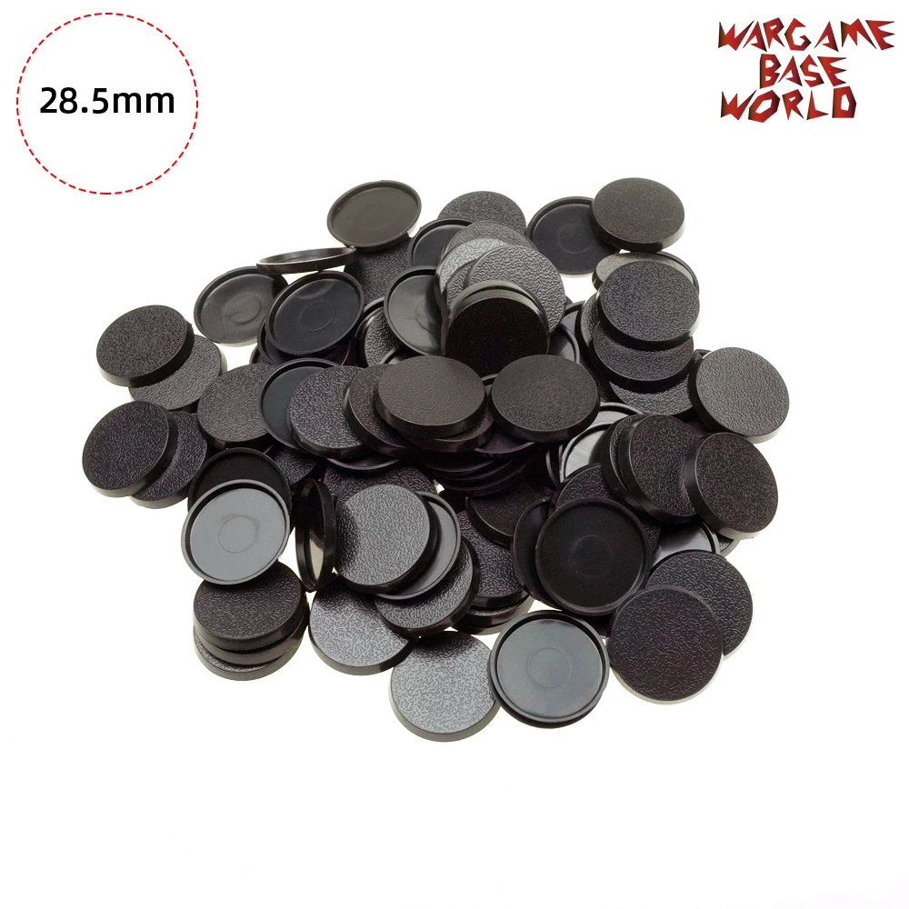 28.5mm Round Bases for Gaming Miniatures and Table Games Round 28.5mm Bases