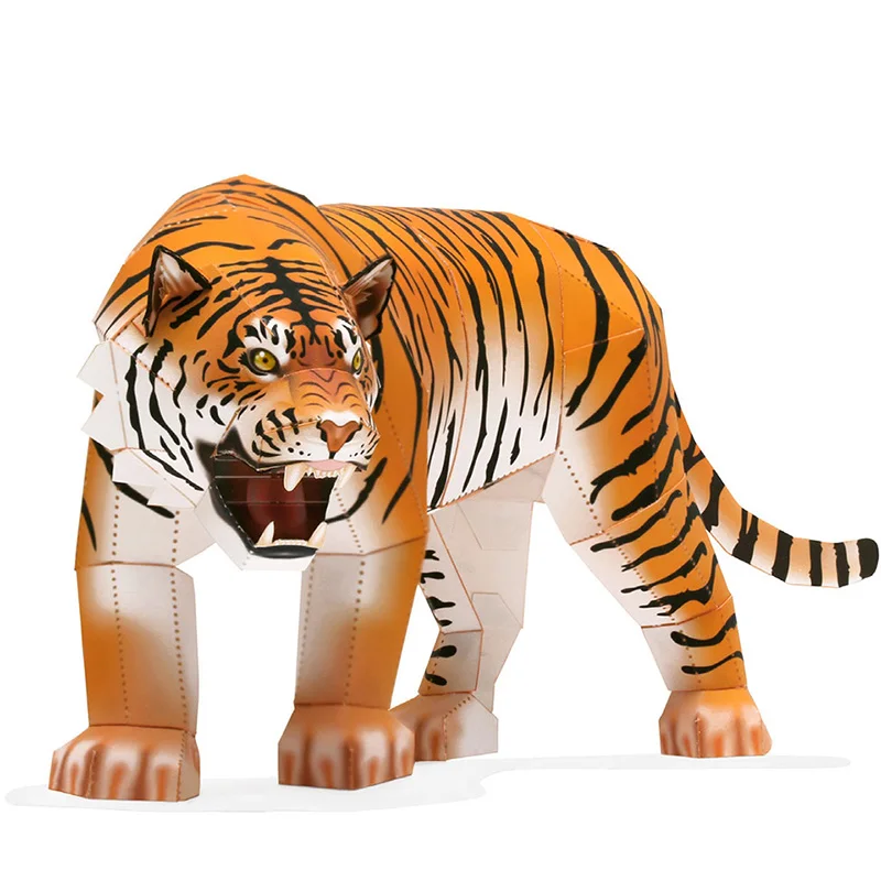 Tigre-origami-arte-dobr-vel-mini-bonito-modelo-de-papel-3d-papercraft ...