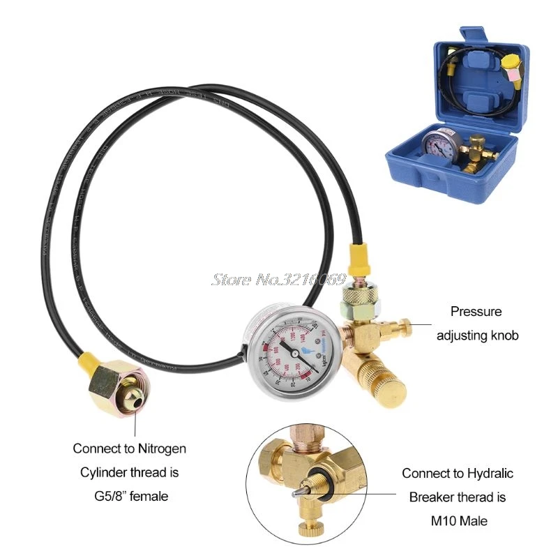 Nitrogen Gas Charging Kit Device for Soosan furukawa Hydraulic Breaker ...