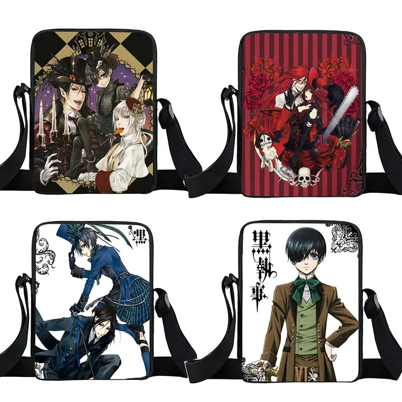 Black Butler Ciel Sebastian | Black Butler Bag Sebastian | Anime Black ...
