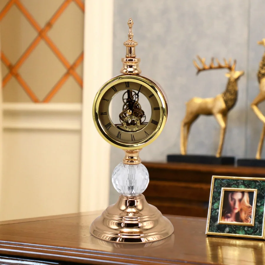 Reloj de mesa Retro europeo, decoración del hogar, oficina, sala de ...