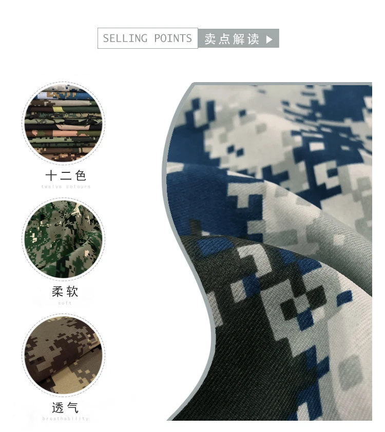 11 -Tissus de Camouflage militaire numérique 1m x 1.5m, Textile ...