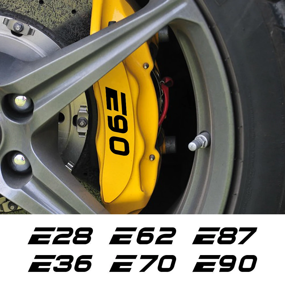 6PCS-Car-Sticker-Brake-Caliper-Vinyl-Decal-Accessories-For-BMW-E39-E46 ...