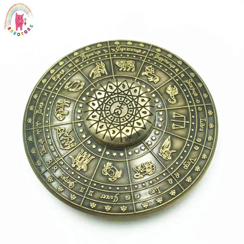 Nieuwe-UFO-Chinese-Zodiac-gyro-Fidget-Metalen-Fidget-Spinner-Fingertip ...