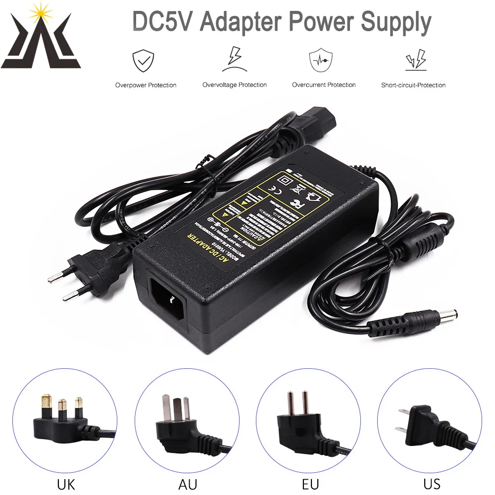 DC5V-LED-Power-Supply-Adapter-2A-3A-4A-5A-6A-8A-10A-5V-Transformer-EU ...